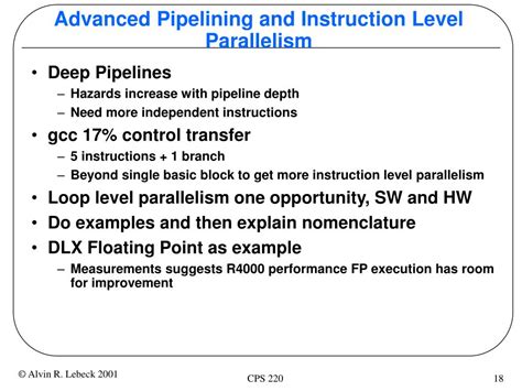 ppt lecture 5 pipelining and instruction level parallelism powerpoint