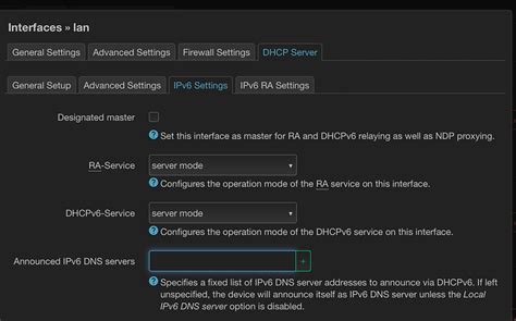 How To Advertise The Ipv6 Address Of The Dns Server With Dhcp Option 6