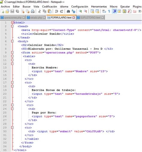 Portafolio Digital Laboratorio Html Php 4 Cálculo Del Sueldo