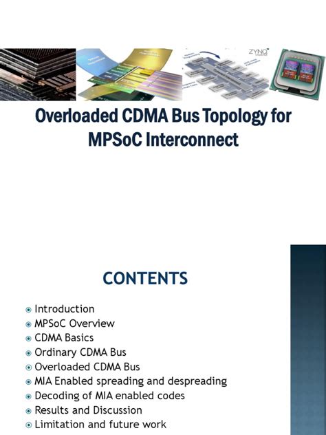 Pdf Overloaded Cdma Bus Topology For Mpsoc Interconnect Dokumentips