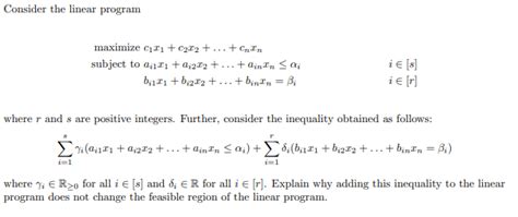 Solved Consider The Linear Program Maximize