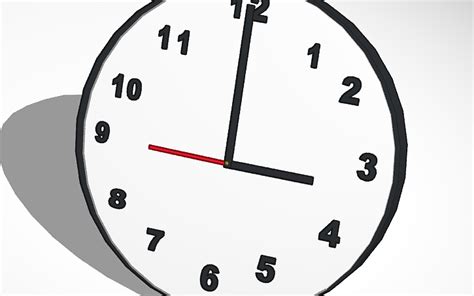 3d Design Wall Clock Tinkercad