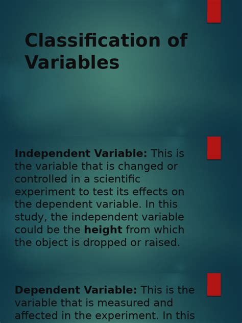 Classification Of Variables Pdf