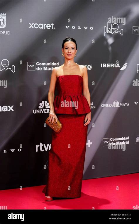 Madrid Spain 20250427 Andrea Horta Attends 12nd Platino Awards 2025 Red Carpet At Palacio