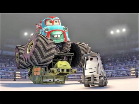 Cars Toons Maters Tall Tales Monster Truck Mater Part 2 Beach