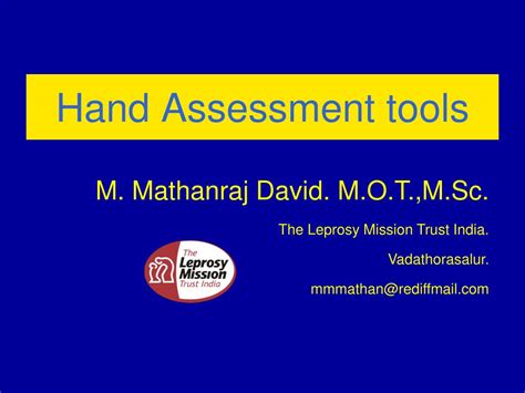 Ppt Hand Assessment Tools Powerpoint Presentation Free Download Id