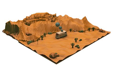 Breaking Bad Low Poly On Behance Low Poly Art Low Poly Artwork