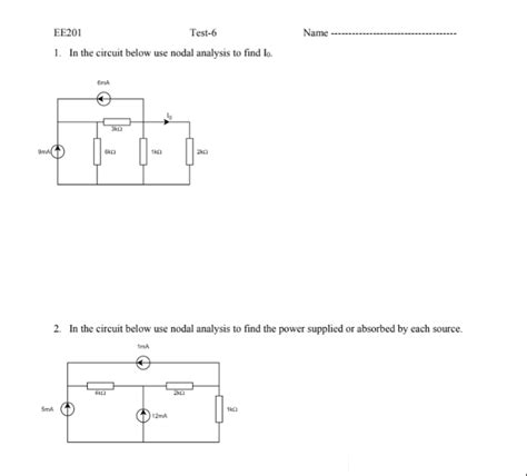 solved in the circuit below use nodal analysis to find i0