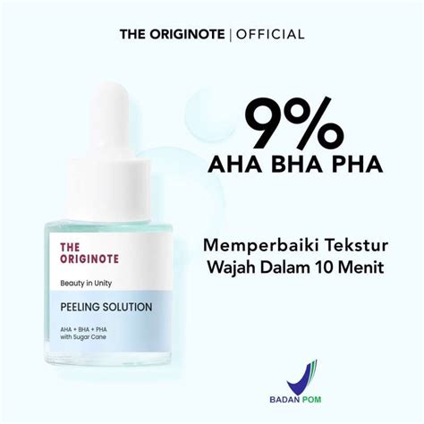 Promo The Originote Peeling Solution Serum 20ml Serum Eksfoliasi