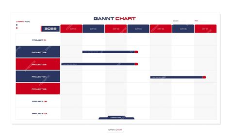 테이블이 포함된 인포그래픽 월간 최신 타임라인 간트 차트 스톡 일러스트레이션 타임라인 시각 자료 프리미엄 벡터