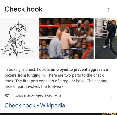 Check Hook In Boxing A Check Hook Is Employed To Prevent Aggressive