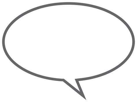 Speak Bubble Text Chatting Box Message Box Outline Cartoon 34798786 Png