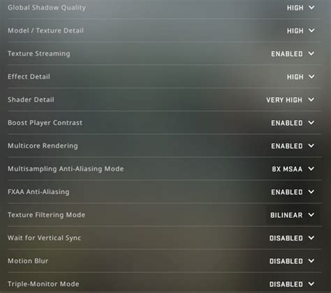 Best In Game Video Settings For CS Eloking