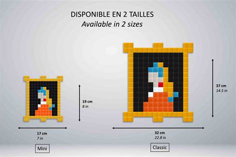 Pixel Art Kit Girl With A Pearl La Mosaïque Street Art 1