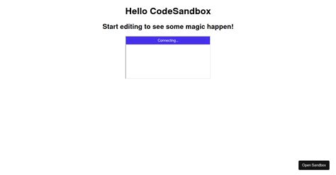 Snack Sample Forked Codesandbox