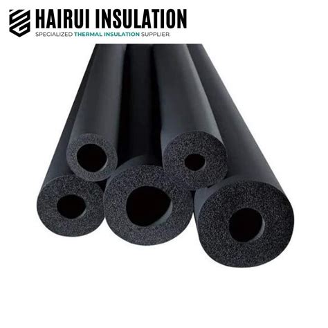 Uv Protected Pipe Insulation Nbr Nitrile Rubber Sheet Foam Pipe Insulation For Refrigeration