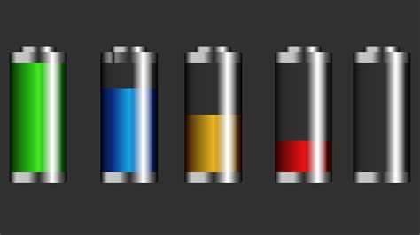 배터리 충전 수준의 다채로운 표시기 완전 및 빈 배터리 충전 수준 0명에 대한 스톡 벡터 아트 및 기타 이미지 0명 가득 찬 개체 그룹 Istock