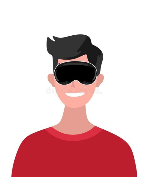 People Using Spatial Computing Devices Stock Illustration