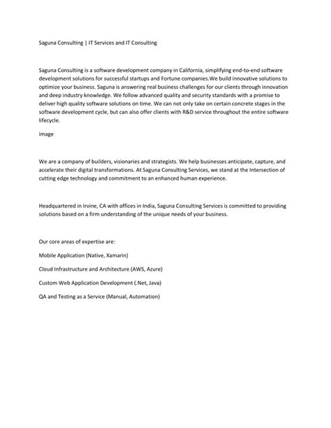 Ppt Saguna Consulting Powerpoint Presentation Free Download Id