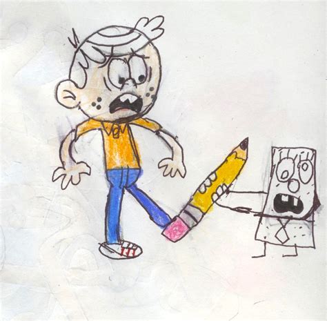 Doodlebob Erases Lincoln Loud By Alextheanimator On Deviantart