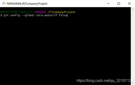 git 设置行尾序列 csdn博客
