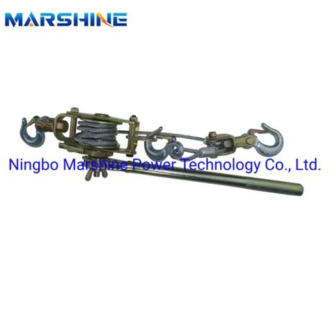 Manual Ratchet Wire Rope Tighter Withdrawing Hand Cable Puller Transmission Line Equipment