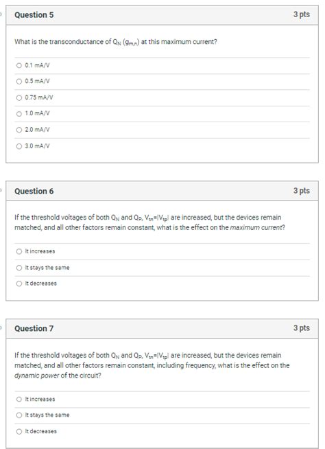 Solved Consider The Cmos Inverter And Voltage Transfer Curve