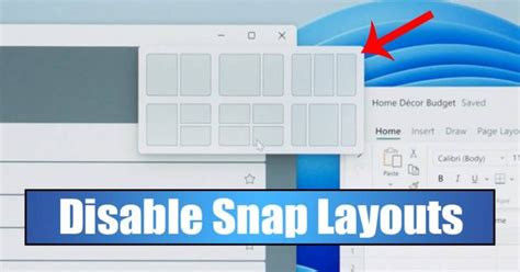 How To Disable Snap Layouts In Windows