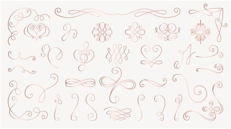 Pink Flourish Vector Collection Images Free Photos Png Stickers