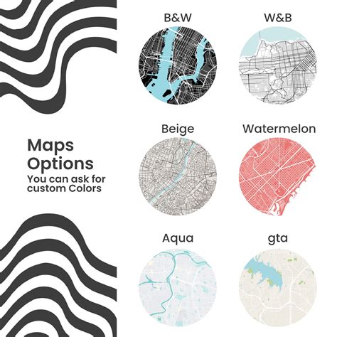Two Maps Custom Map Digital Download L Custom Map Print Of Etsy