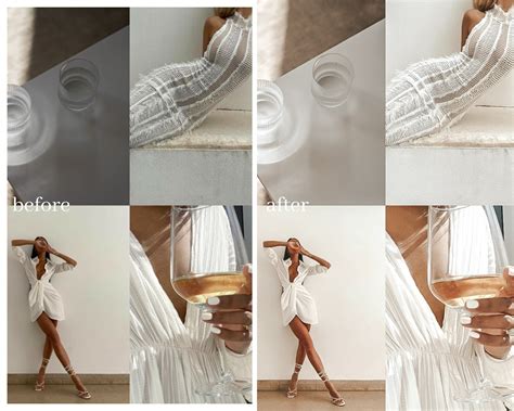 4 Nude Presets Airy Lightroom Presets Cream Mobile Presets Aesthetic Instagram Feed Dreamy