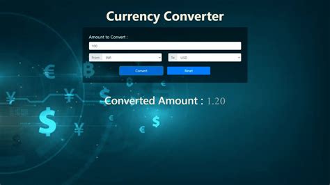 Currency Converter Using Html Css And Js Codewithcurious