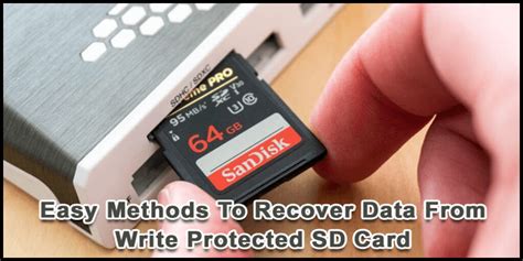 Effective Ways To Remove Write Protection From SD Card