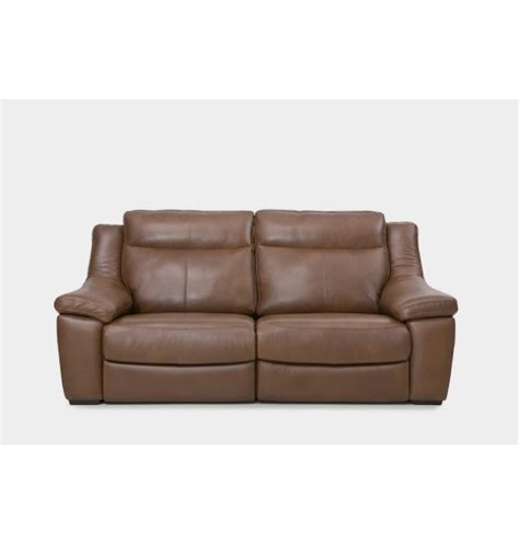 Sofá Piel 2 Plazas Fijo De 166 Cm Mod Manu Piel Soul Acero