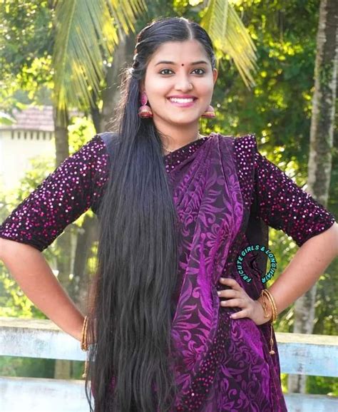 Pin On Long Hair With Saree