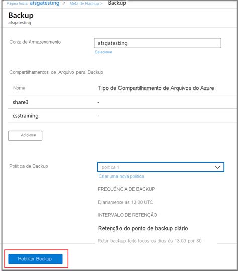Fazer Backup Dos Arquivos Do Azure No Portal Do Azure Azure Backup