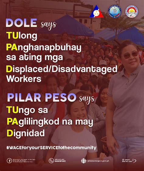 Dole S Tupad And Kabuhayan Program