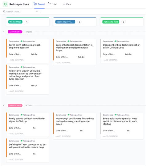Agile Scrum Management Template By ClickUp