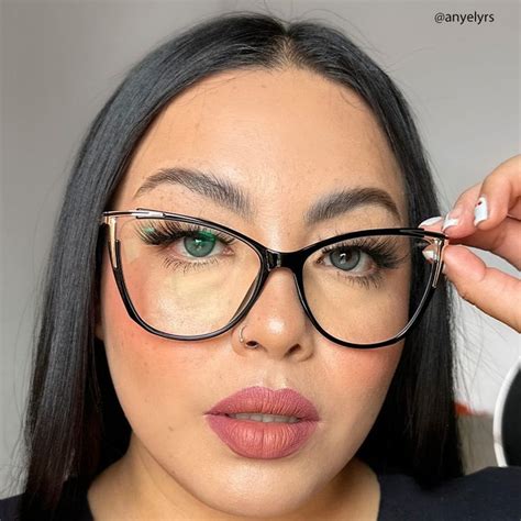 Yomary Black Cateye Frame Glasses Zeelool Optical Fashion Eye