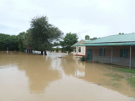 ဆင်ပေါင်ဝဲမြို့နယ်တွင် ဧရာဝတီမြစ်ရေဝင်ရောက်မြင့်တက်မှုကြောင့် စာသင်ကျောင်း ၁၀ ကျောင်း ယာယီပိတ