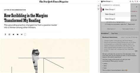 Hypothesis Social Annotation Now With Blackboard Groups Hypothesis