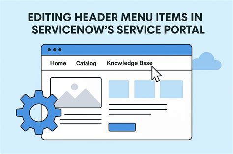 How To Edit Service Portal Header Menu Items In Servicenow