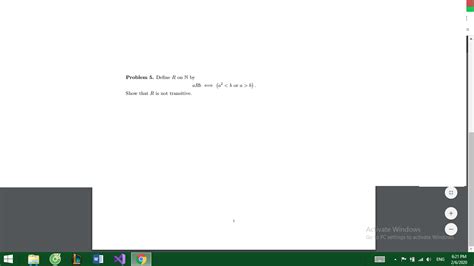 Solved Problem 5 Define R On N By Arb Show That R Is Not