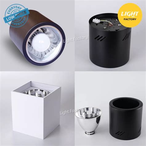 Flush Surface Mounted Downlight 4 6 8 E27 Holder Milo Tin Light Round Square Ceiling Lamp