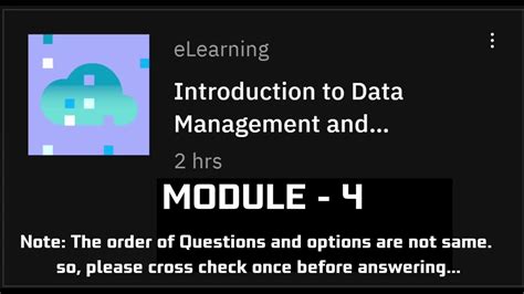 Module 4 Databases And Dbaasintroduction To Datamanagement And