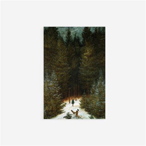 Caspar David Friedrich The Chasseur In The Forest 1814 Art Print