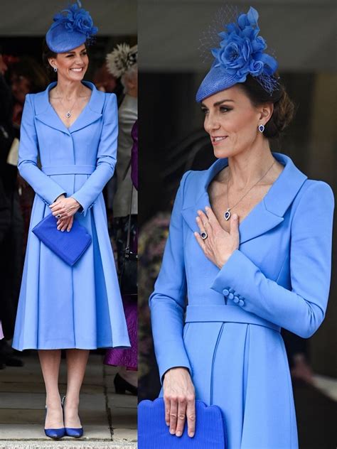 Alexander Mcqueen Blue Coat Dress Regalfille