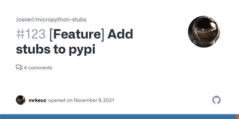 Feature Add Stubs To Pypi · Issue 123 · Josverlmicropython Stubs