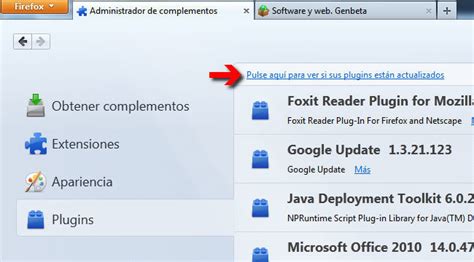 firefox alertará sobre plugins no actualizados de flash silverlight y