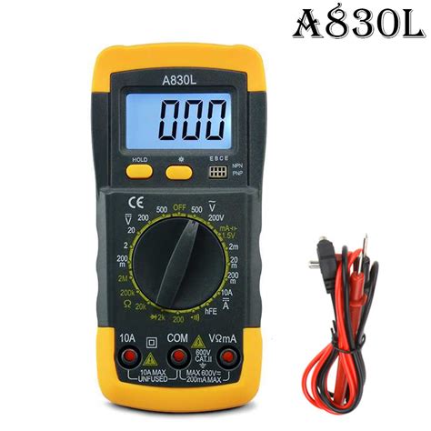 Portable Digital Multimeter Backlight Ac Dc Ammete Grandado